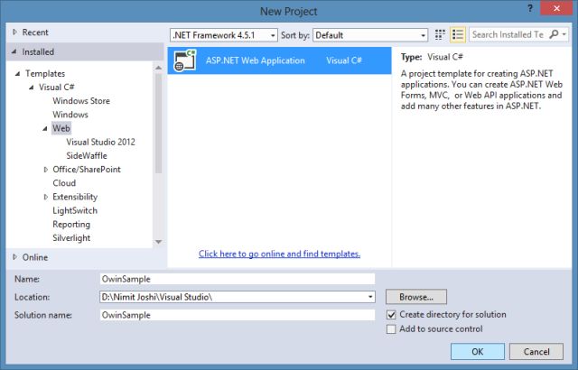 Working With Owin Hosting And Self Hosting In Aspnet